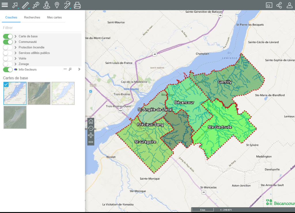 Bécancour lance une carte interactive au service de ses citoyens - Le ...