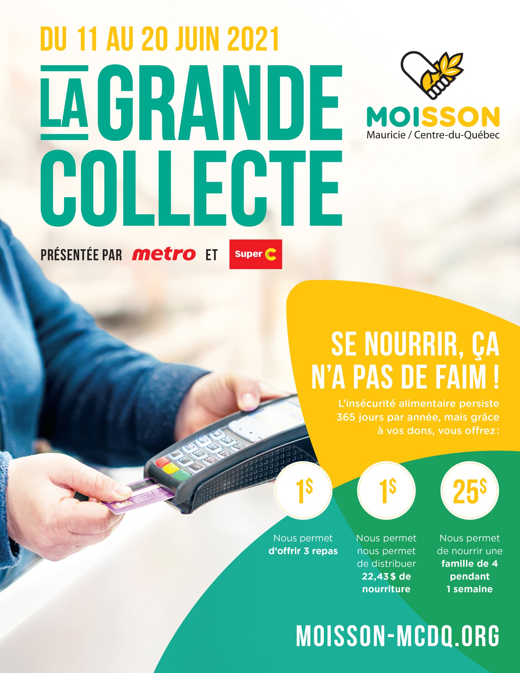Collecte de Moisson Mauricie/Centre-du-Québec dans des épiceries de la ...