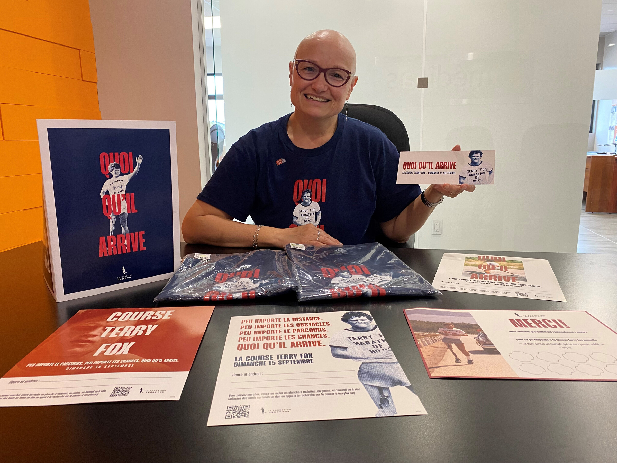 Terry Fox tatoué sur le cœur de Chantal Gagné - Le Courrier Sud