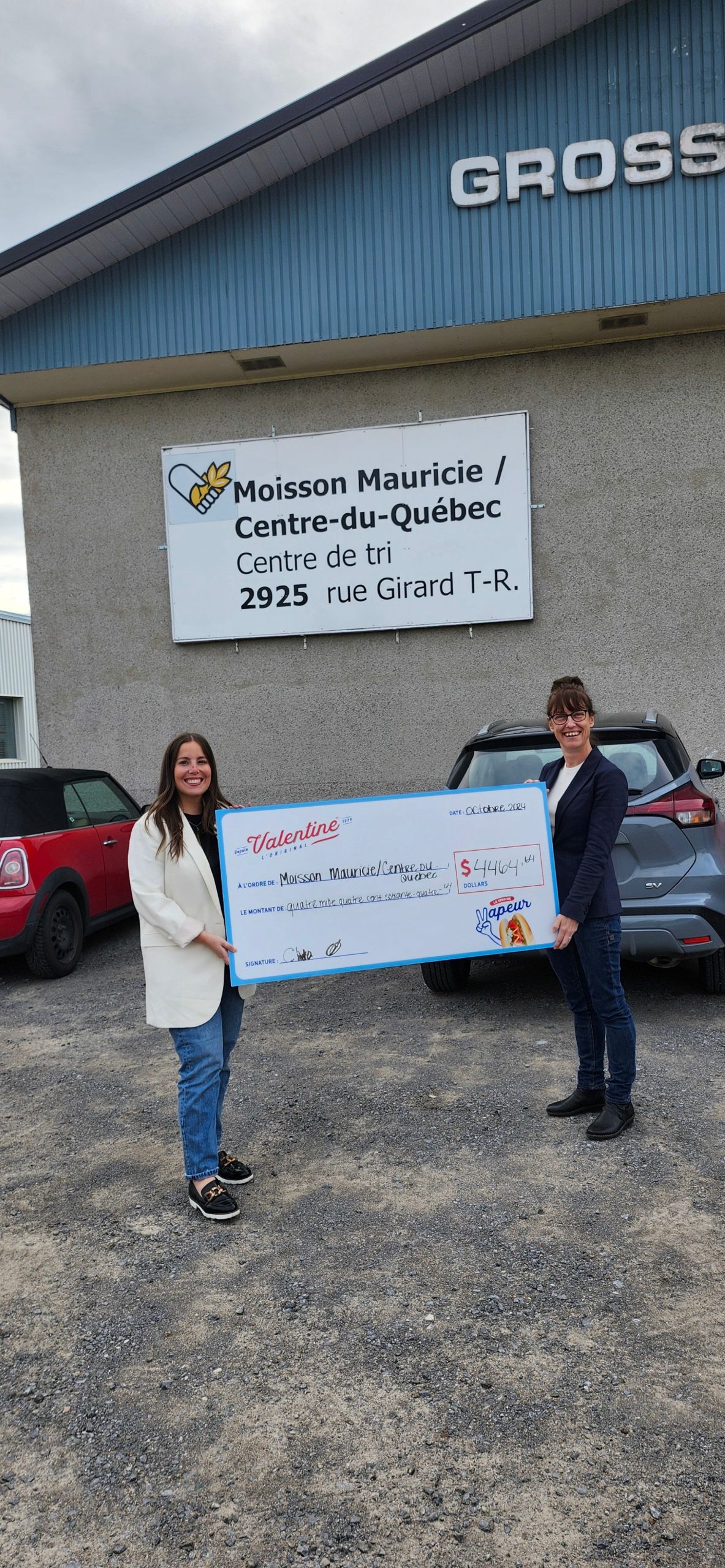 Les restaurants Valentine remettent 4465 $ à Moisson Mauricie / Centre ...