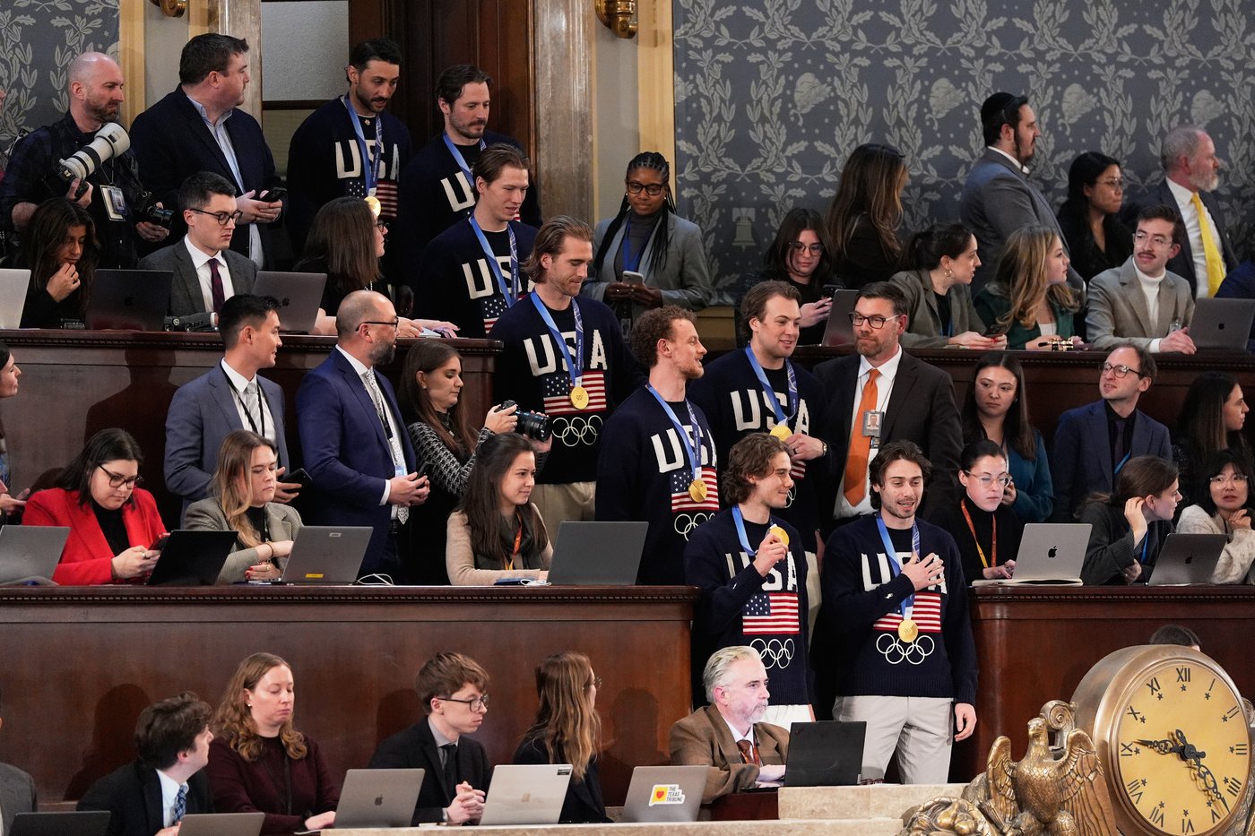 L'équipe américaine visite la Maison-Blanche et assiste au discours de ...